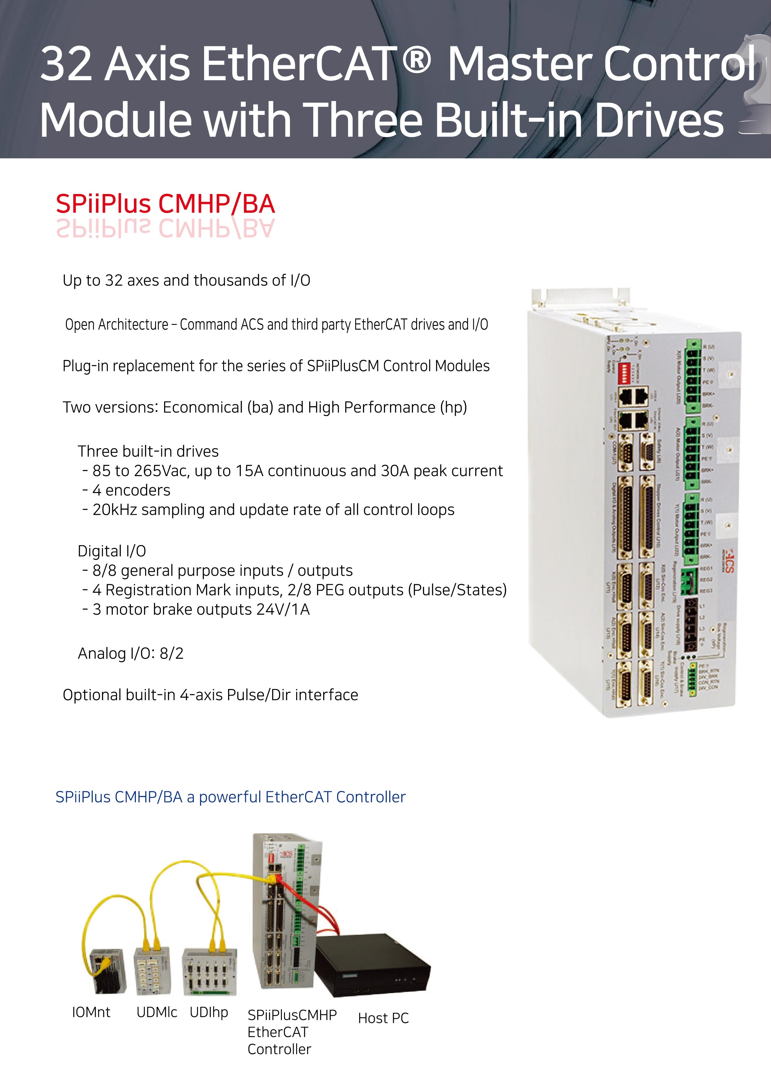 [ACS Motion Controller] SPiiPlusCMHP/BA - CNS시스템
